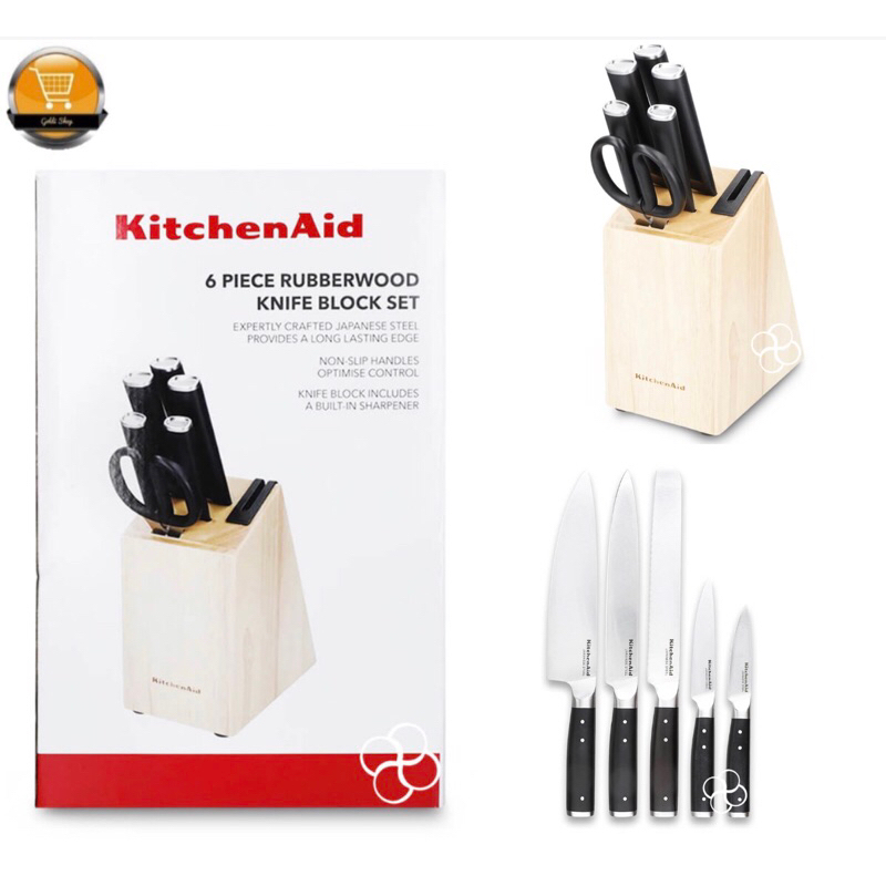 KitchenAid Knife Block Set 6s | Shopee Philippines