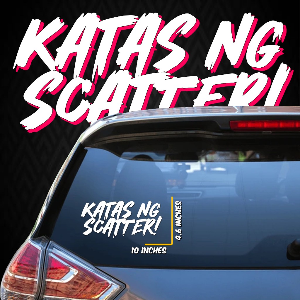 KATAS NG SCATTER - machine cut vinyl sticker | Shopee Philippines
