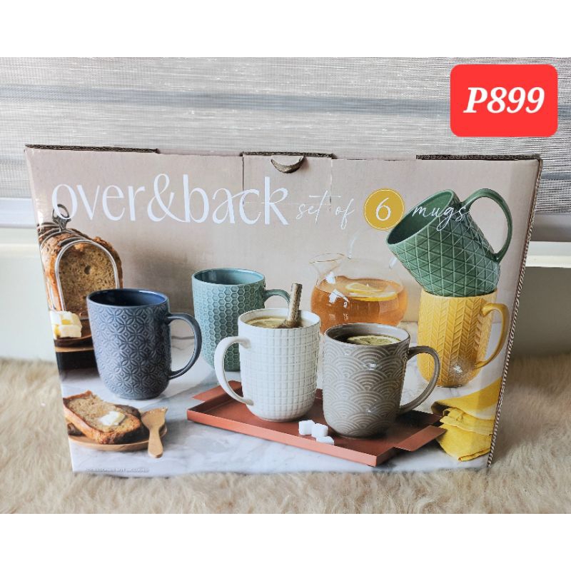Over and Back 6pc Mugs | Shopee Philippines