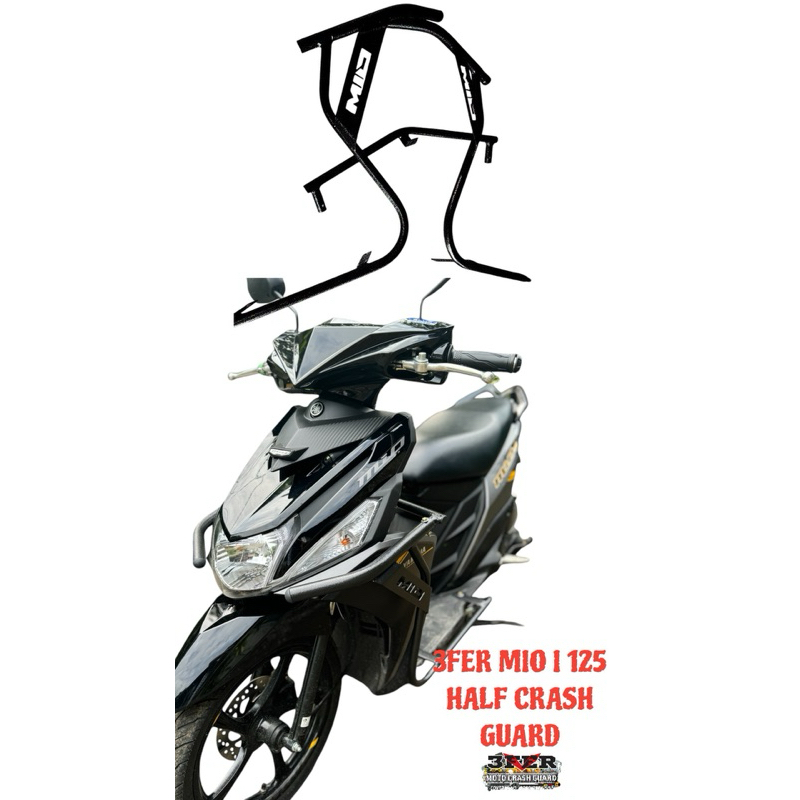 MIO I 125/125s HALF CRASH GUARD WITH CNC CUT POWDER COATED FINISH ...