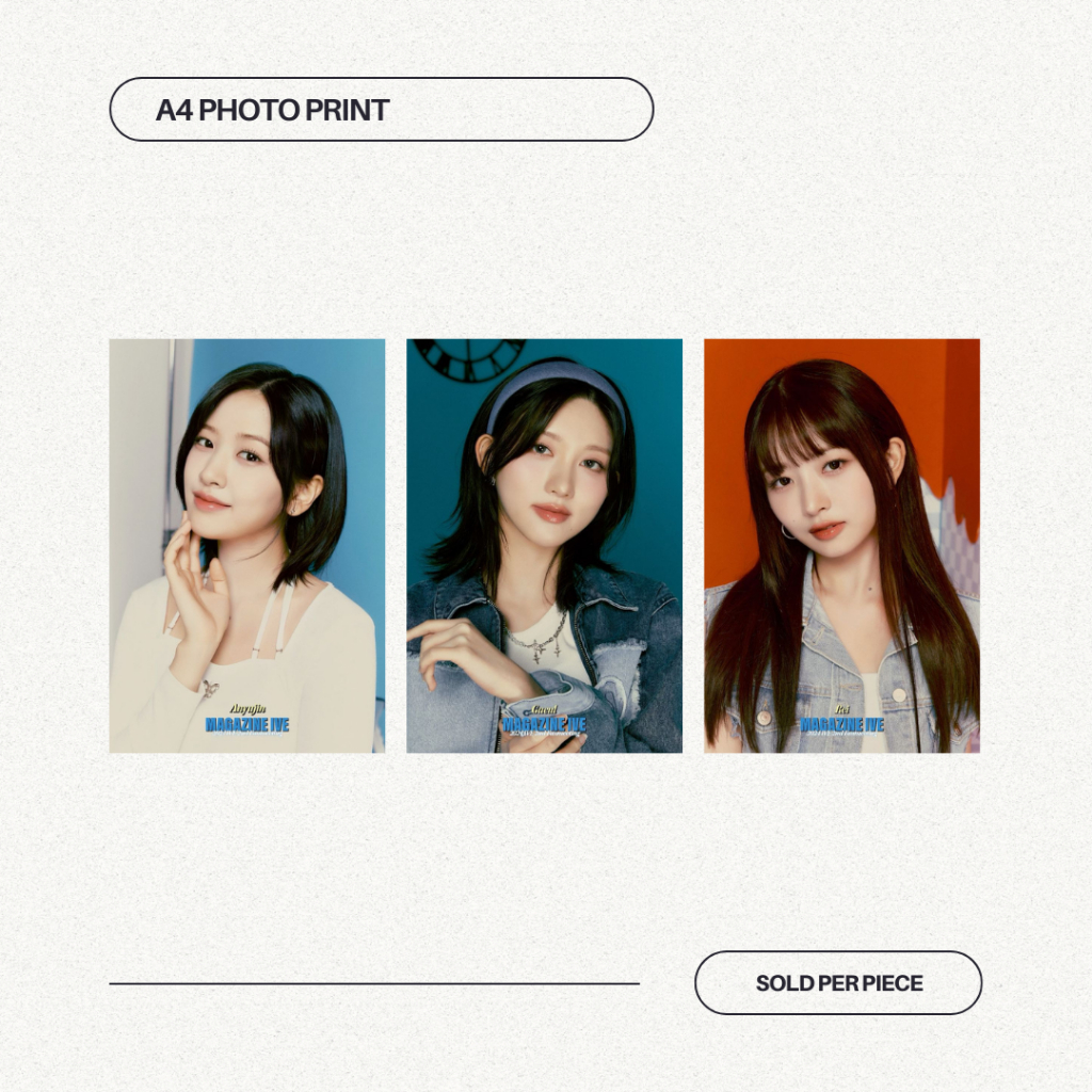 [1Piece] IVE 2024 Fanmeet A4 Photo Print - Mini Poster Unofficial ...
