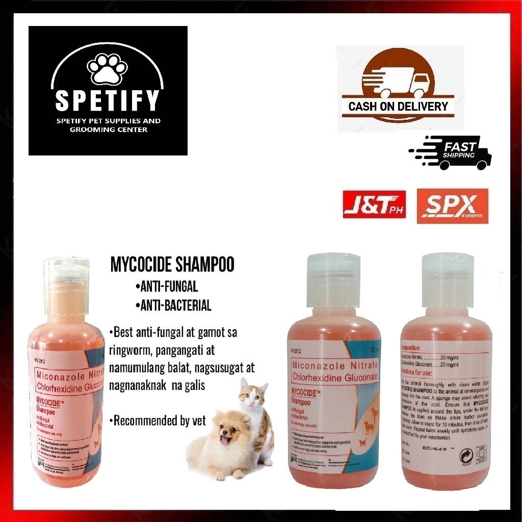 mycocide Shampoo Miconazole Nitrate(Antifungal,Antibacterial) 150ml ...