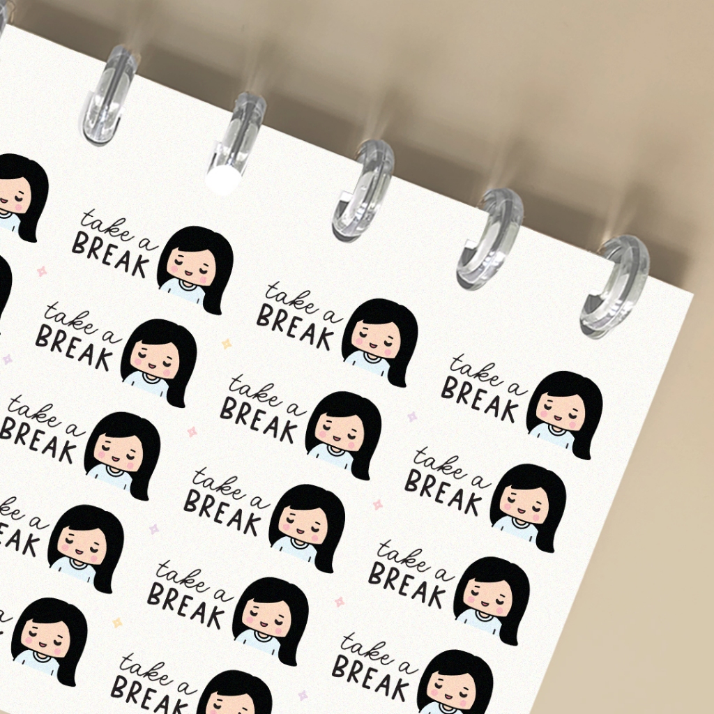 Take a Break Stickers for Planners/ Journals/ Bujo/ DIY Scrapbooking ...