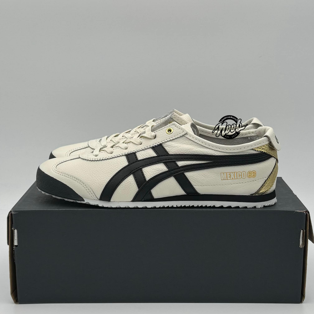 Original Onitsuka Tiger Mexico 66 Cream Black Gold | Shopee Philippines