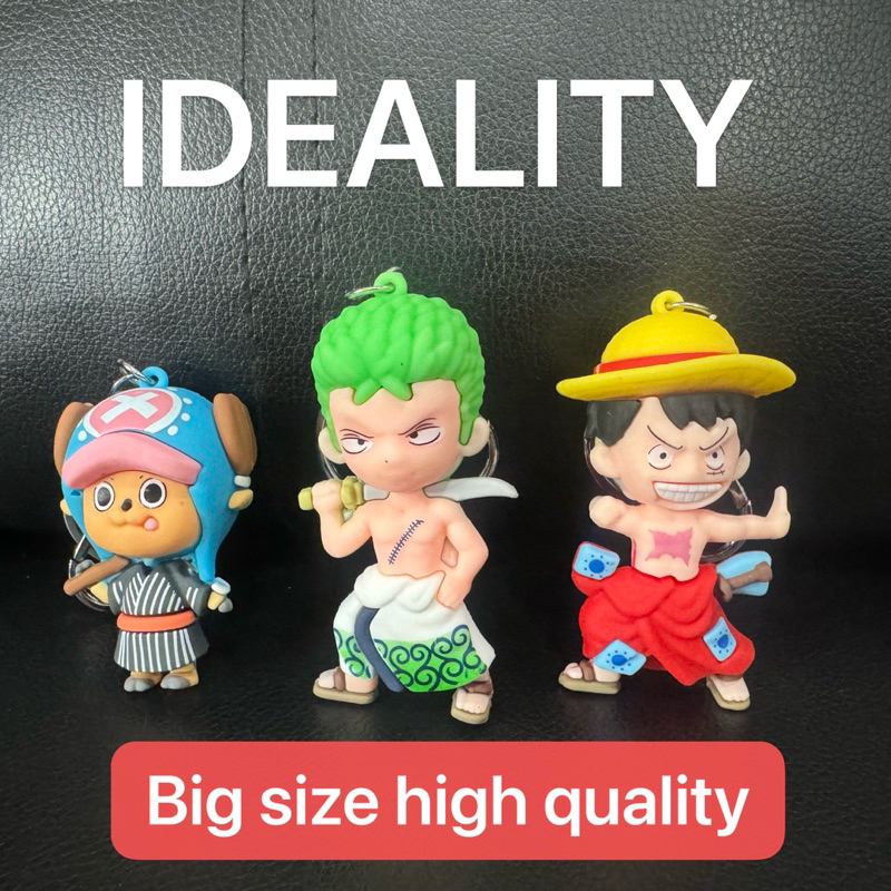 Big size high quality One Piece One Piece Luffy Rubber Keychain ...