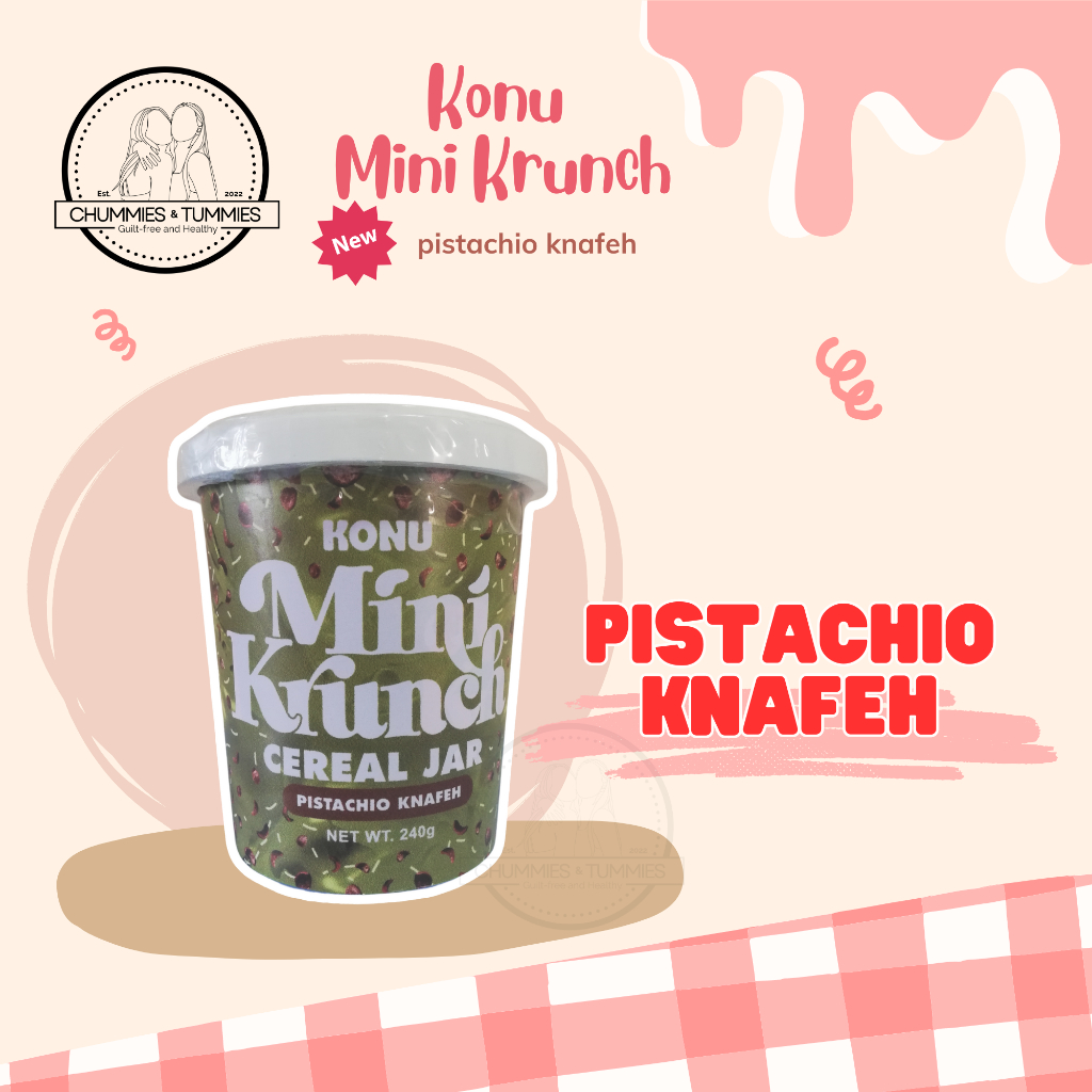PISTACHIO KNAFEH Konu Mini Krunch Cereal Jar (240grams) | Shopee ...