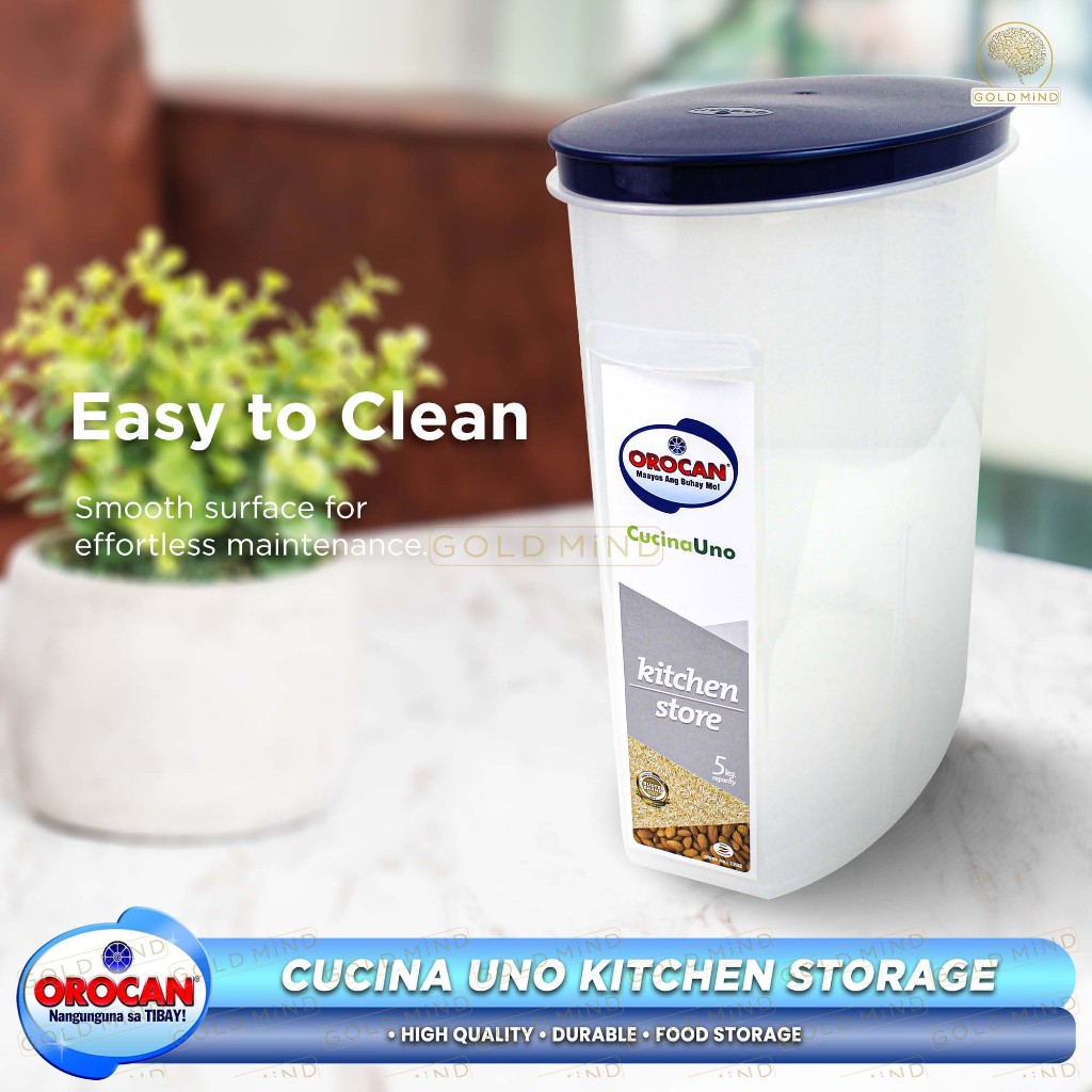 OROCAN 5kg Kitchen Storage Rice Box Food Dispenser Cucina Uno | Shopee ...