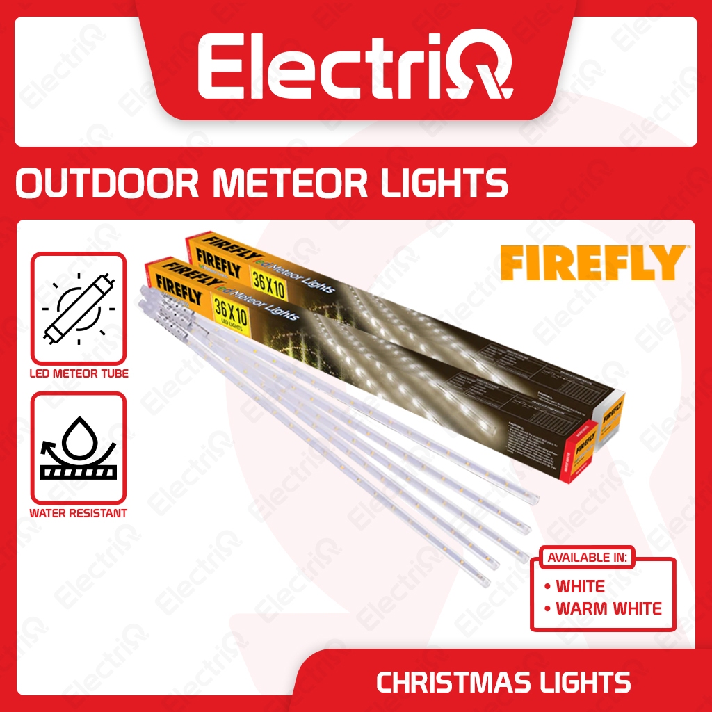 Electriq l Firefly 10 Pcs Meteor Shower Rain Christmas Lights Fairy LED ...