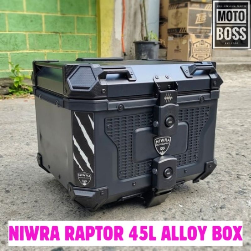 NIWRA RAPTOR 45L ABS HARD PLASTIC TOPBOX | Shopee Philippines