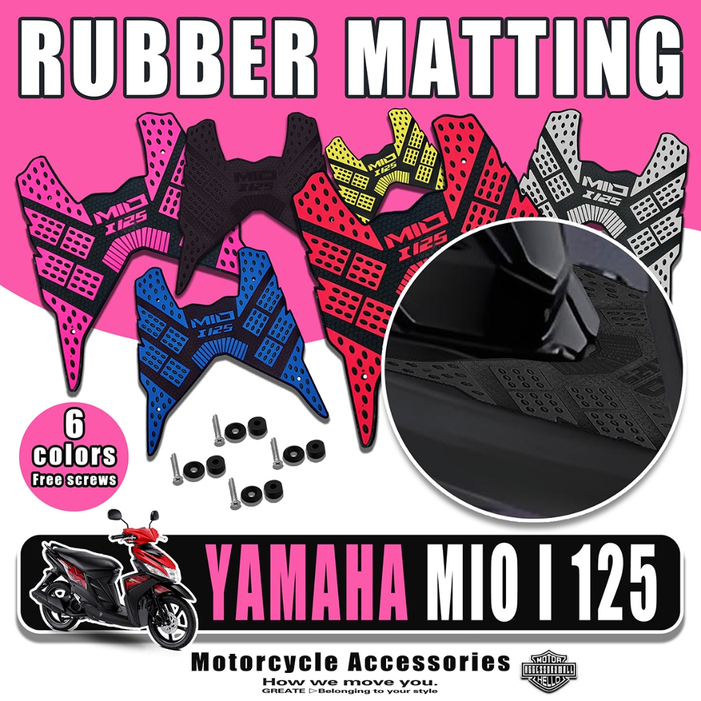 mio i125 foot board matting with Bolts motorcycle accessories and parts ...