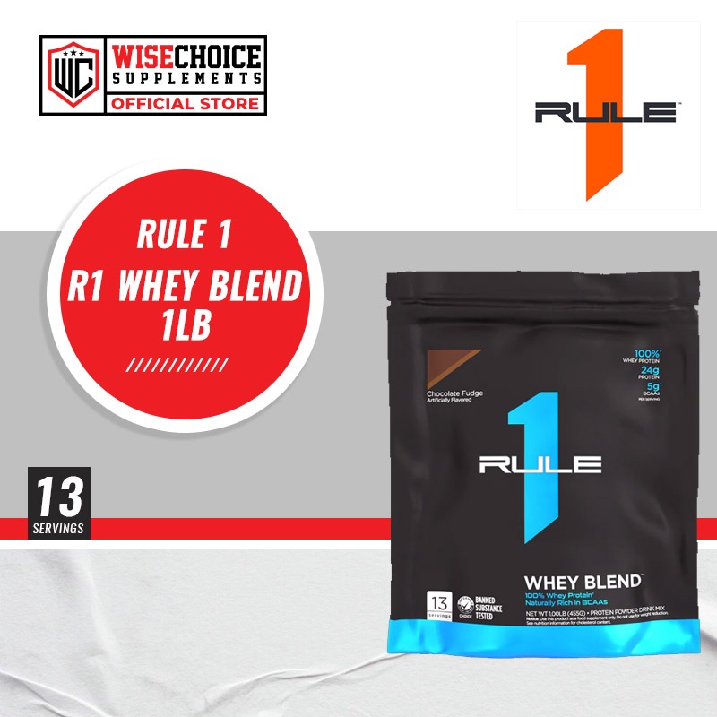 RULE 1 R1 Whey Protein (Whey Blend) 1lb | Shopee Philippines