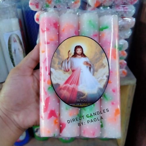 KANDILA Pack of 4 Candle Dynamite Style 15cm for Home Altar cemetery ...