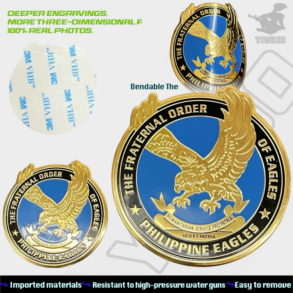 Bendable Motor Eagles Emblem Motorcycle Car Colorfast Badge The ...