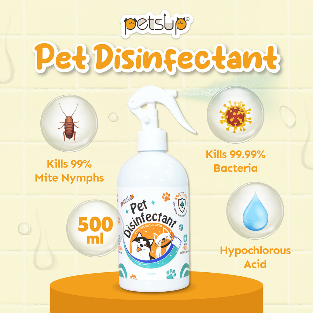 Petsup Pet Disinfectant Spray 500ml Pet Odor Deodorizer Organic Cleaner ...