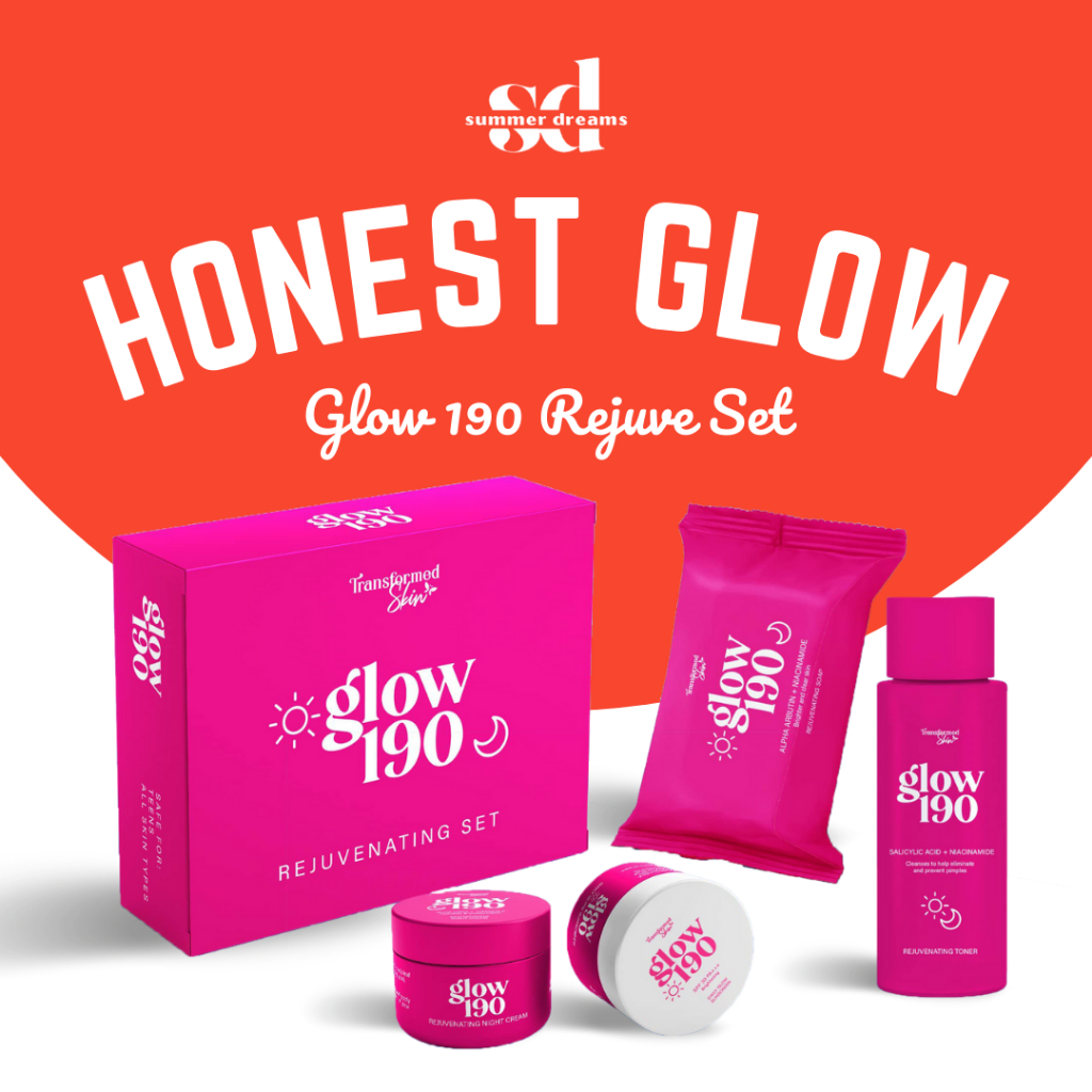 HONEST GLOW Glow 190 Rejuvenating Set Skincare | Shopee Philippines