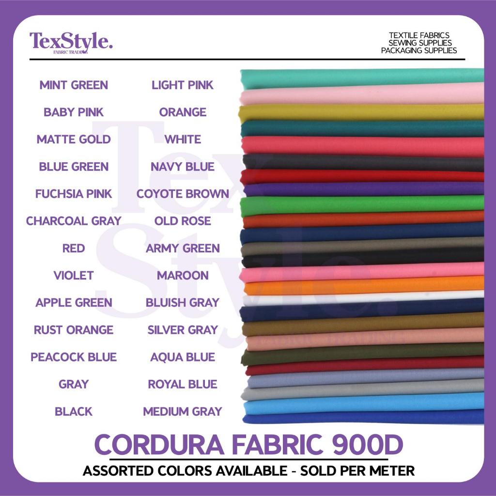TEXSTYLE (Sold Per Meter) Premium Cordura 900D Fabric for Sewing Heavy ...