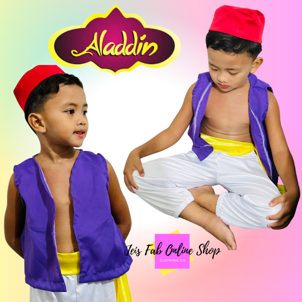 Aladdin Costumes for kids Baby monthly milestone up to TEENS Book ...
