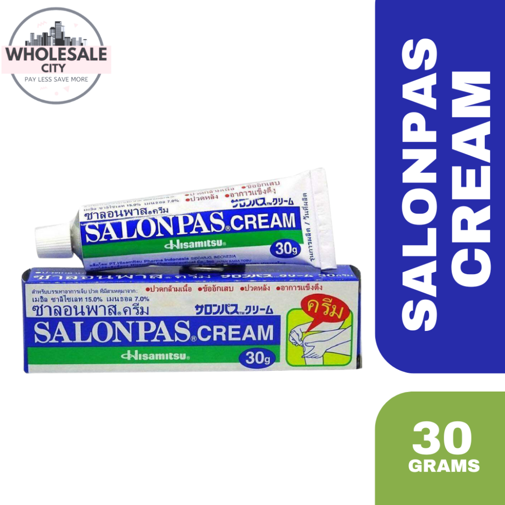 Salonpas Cream for Relief Minor Aches and Pain (30g) | Shopee Philippines