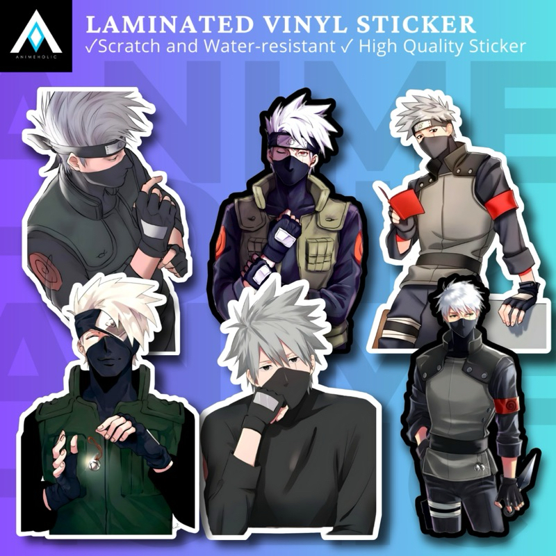 KAKASHI HATAKE NARUTO SHIPPUDEN STICKERS ~ LAMINATED VINYL STICKERS ...