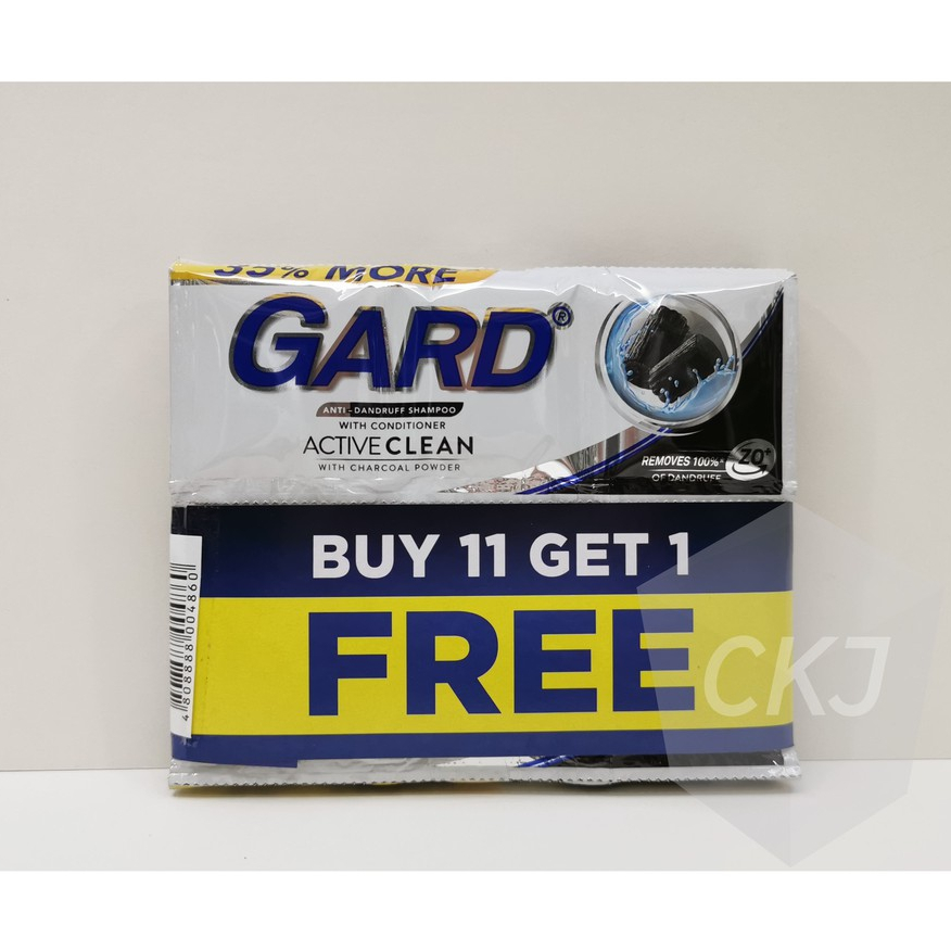 Gard Anti-Dandruff Shampoo 11+1 Sachet (2 Packs) | Shopee Philippines