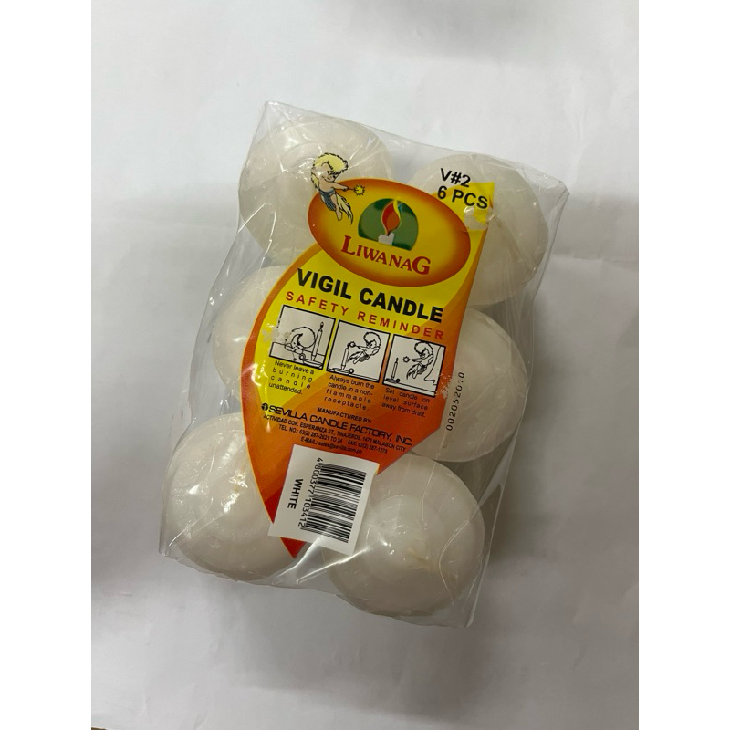 LIWANAG CANDLE VIGIL #2 (6pcs) | Shopee Philippines