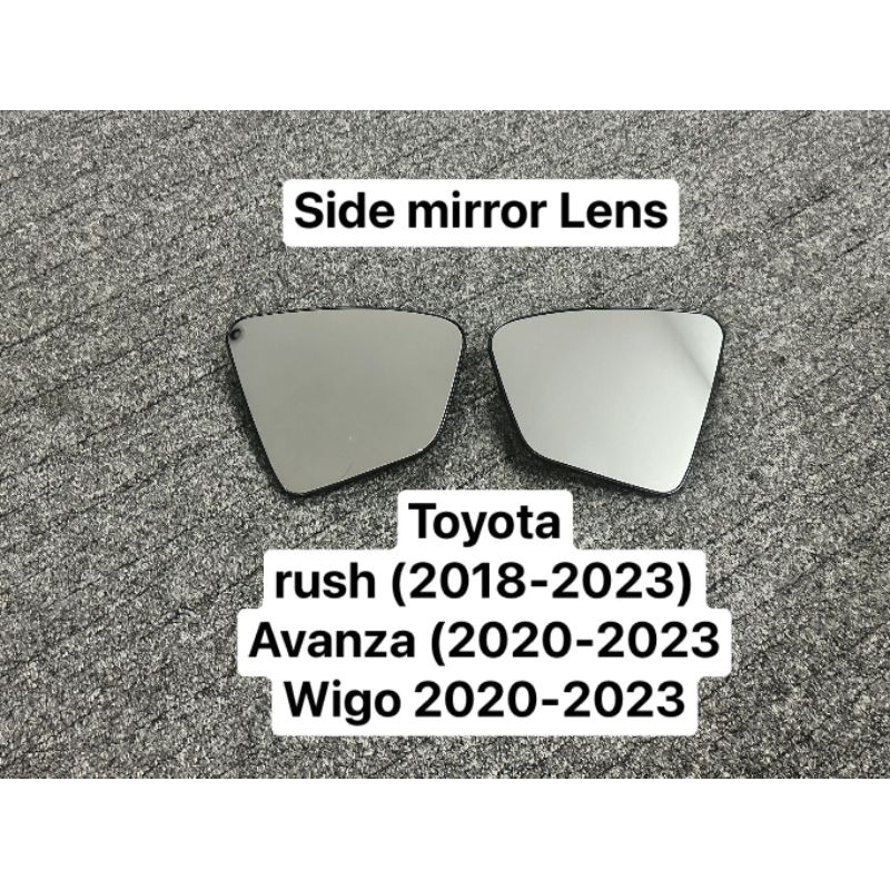 SIDE MIRROR LENS TOYOTA RUSH(2018-2023)AVANZA(2020-2023)WIGO(2020-2023 ...