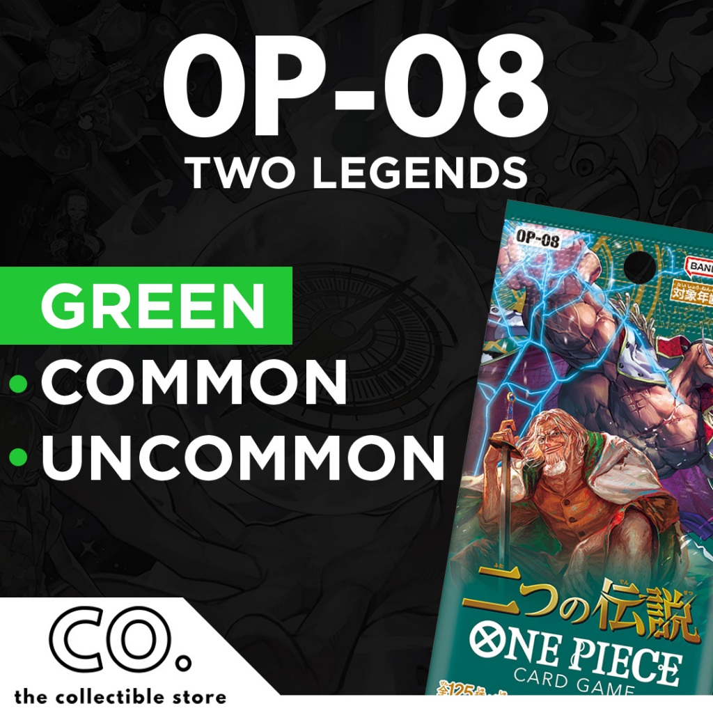ONE PIECE CARD GAME -OP08 Two Legends Green deck Common and Uncommon (Singles Only) | Shopee ...