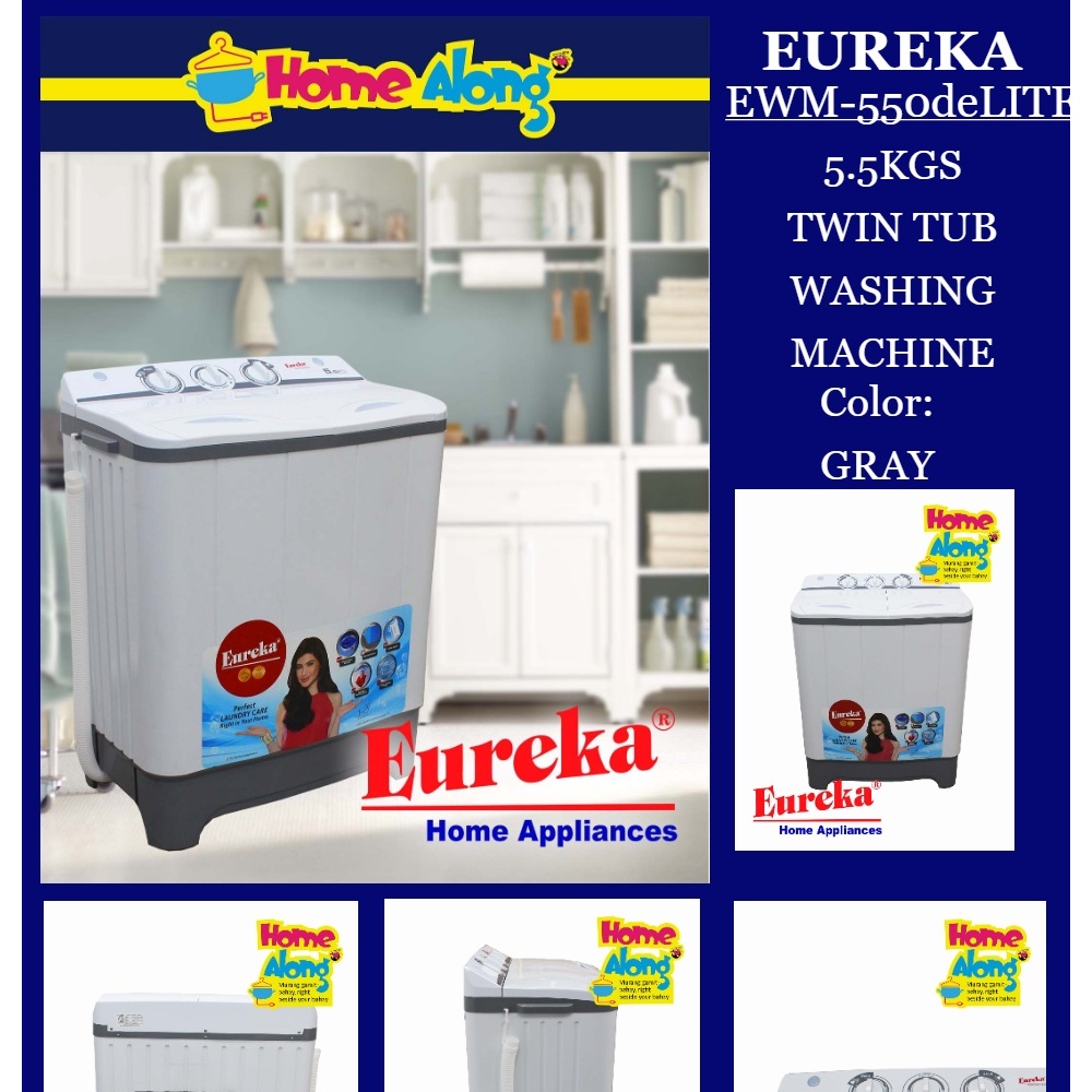 EUREKA 5.5kgs Twin Tub Washing Machine | Shopee Philippines