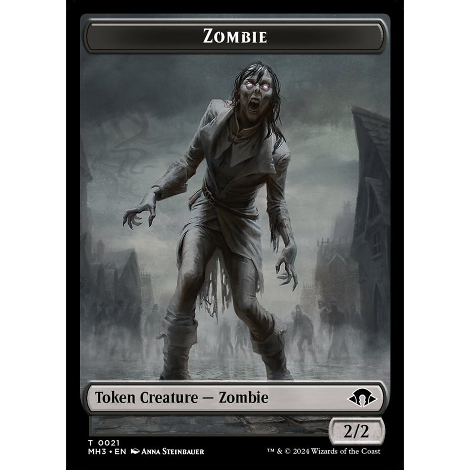 MTG Singles: Zombie // Plant Double-Sided Token - Commander: Modern ...