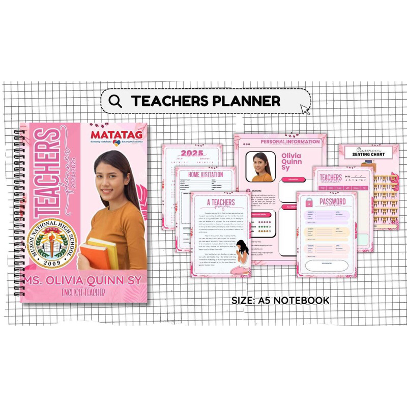PERSONALIZED TEACHER PLANNER | Shopee Philippines
