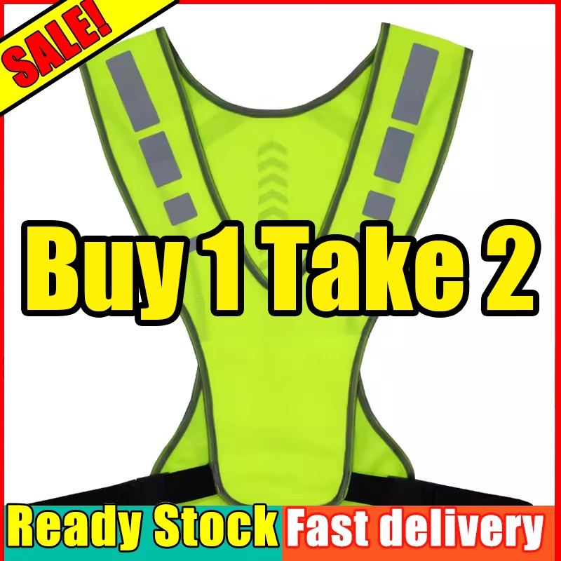 【Buy 1 Take 2】Reflective Vest Security Safety Vest Road Workwear ...