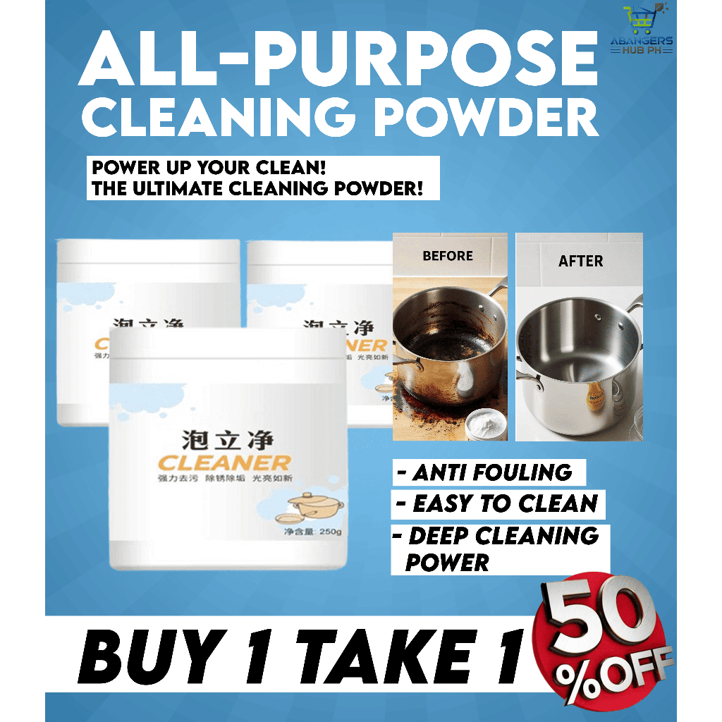 All-Purpose Cleaning Powder - Powerful Oil Stain Remover, Rust Remover ...
