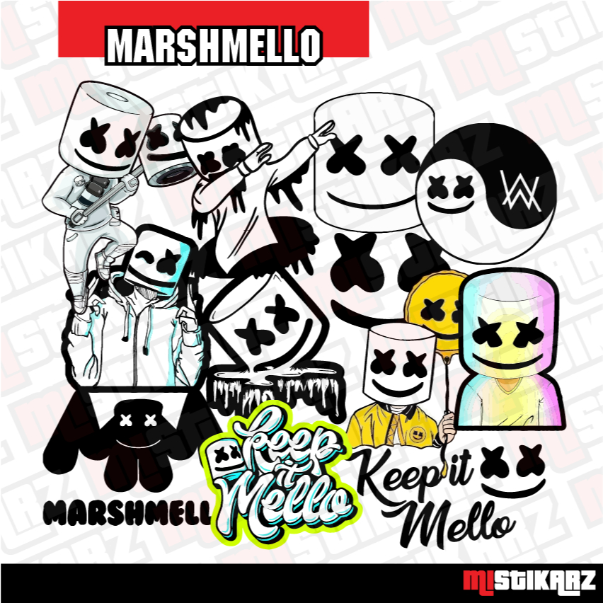Marshmello - Vinyl Waterproof Sticker | Shopee Philippines