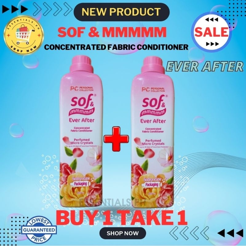 BUY 1 TAKE 1 SOF EVER AFTER CONCENTRATED FABRIC CONDITIONER | Shopee ...