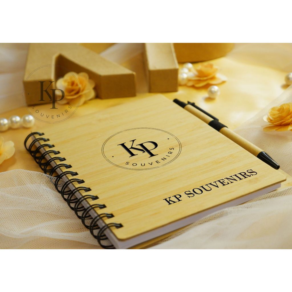 KP Souvenirs | Personalized Bamboo Notebook w. Laser Engraved for ...