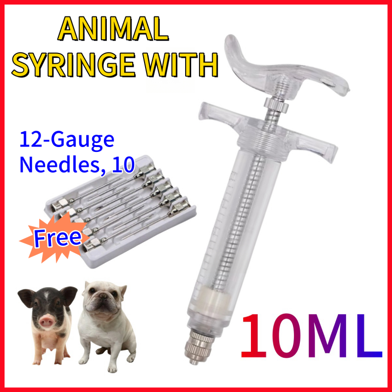 10ml Syringe For Pig/Fiber Glass Syringe/Syringe For Pet+10 Branch ...