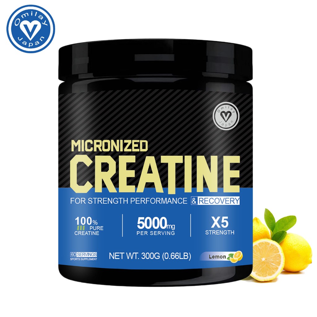 Omilay Micronized Creatine Monohydrate Powder 300g – Fast Absorption ...
