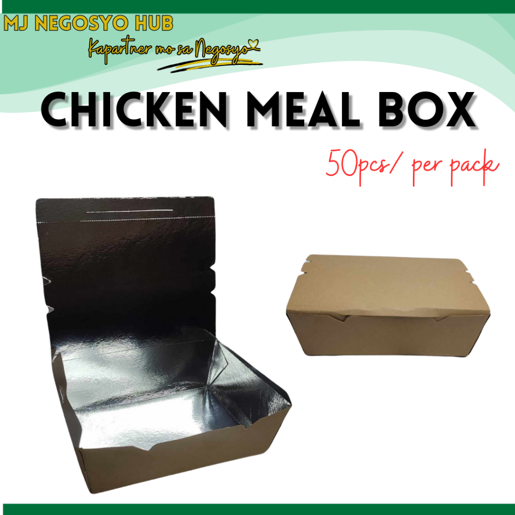 50pcs Lunchbox Chicken Box Mealbox best for Rice Meal Take Out shp2 ...