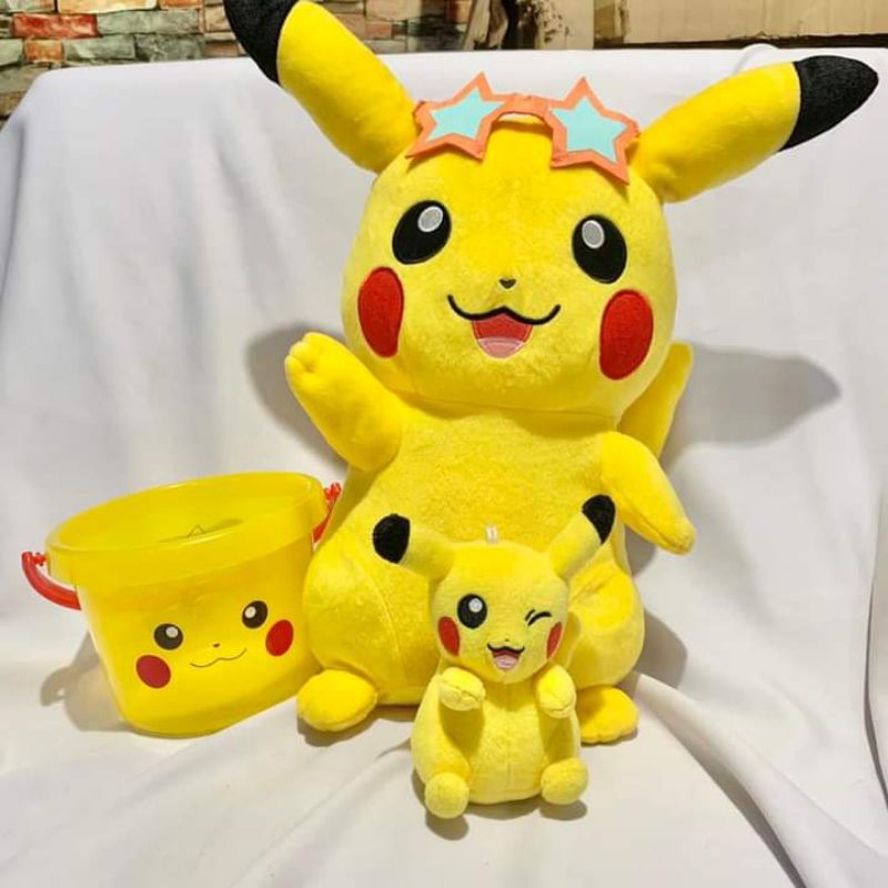 Pokemon Pikachu Big Plushie Stuff Toy from Japan BANPRESTO | Shopee ...
