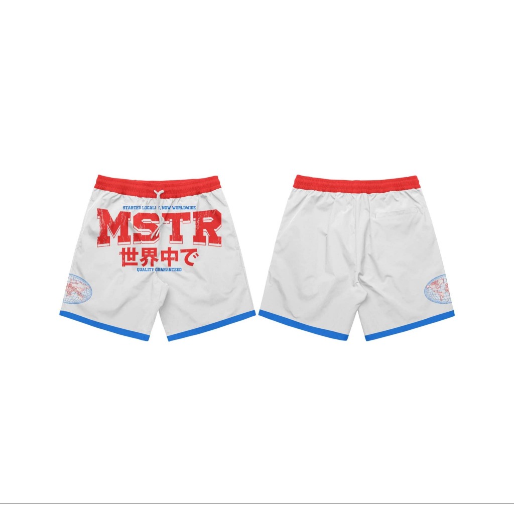 MSTR CO. - SKLOO COLLECTION "GLOBAL" Mesh Short (White) | Shopee ...