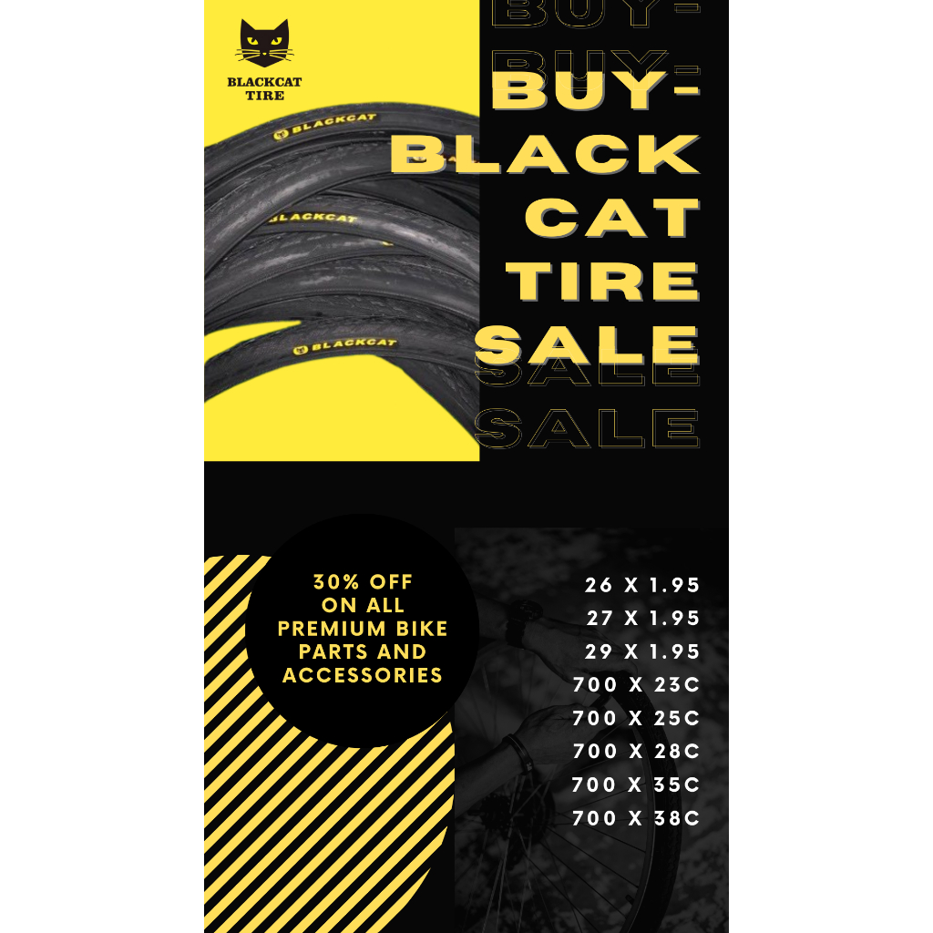 Black Cat 26/27/29 700cx25c/28c/35c/38c Puncture Resistant bike tire ...