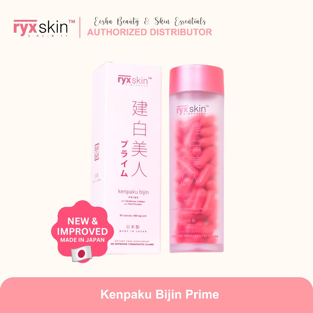Ryx Skin Kenpaku Bijin Prime: Glutathione, Collagen and Vitamin C (62 ...
