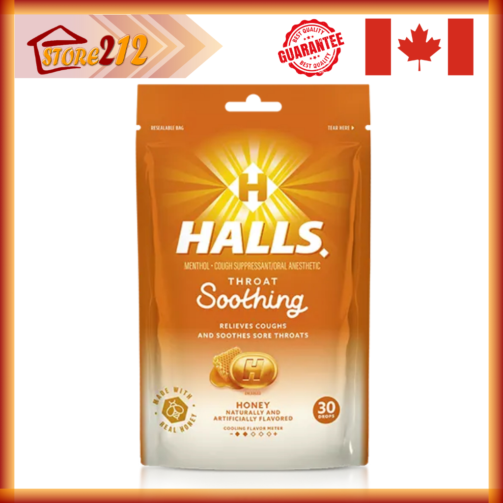 HALLS Honey Throat Soothing Cough 30 Candy/Lozenges | Shopee Philippines