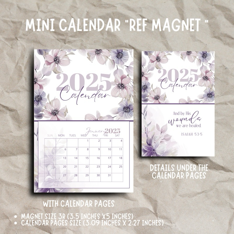 MINI CALENDAR REF MAGNET FOR SOUVENIRS AND GIVEAWAYS | Shopee Philippines