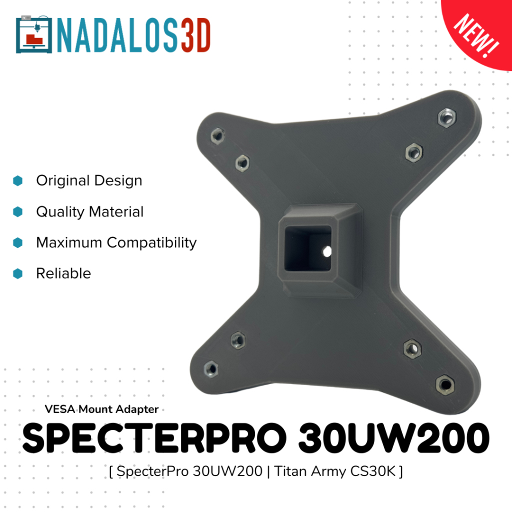 [Nadalos 3D] SpecterPro 30UW200 - VESA Mount Adapter | Shopee Philippines