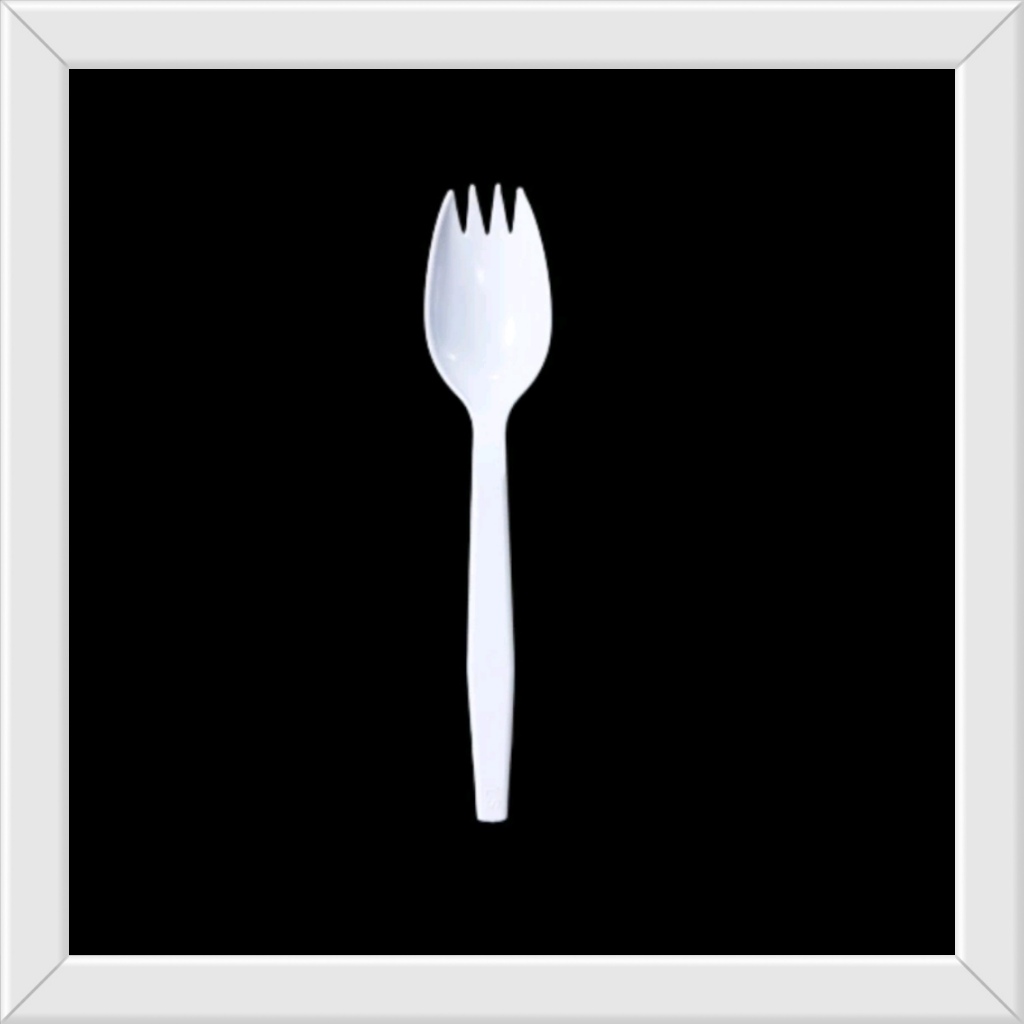 1Kg Disposable Plastic Spork Cutlery Thick Hygienic 1kg Per Pack ...