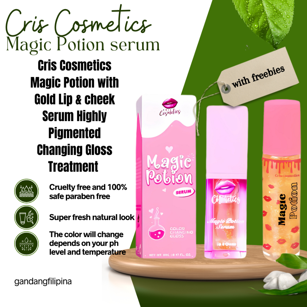Cris Cosmetics Magic Potion with Gold Dust Lip & cheek Serum Highly ...