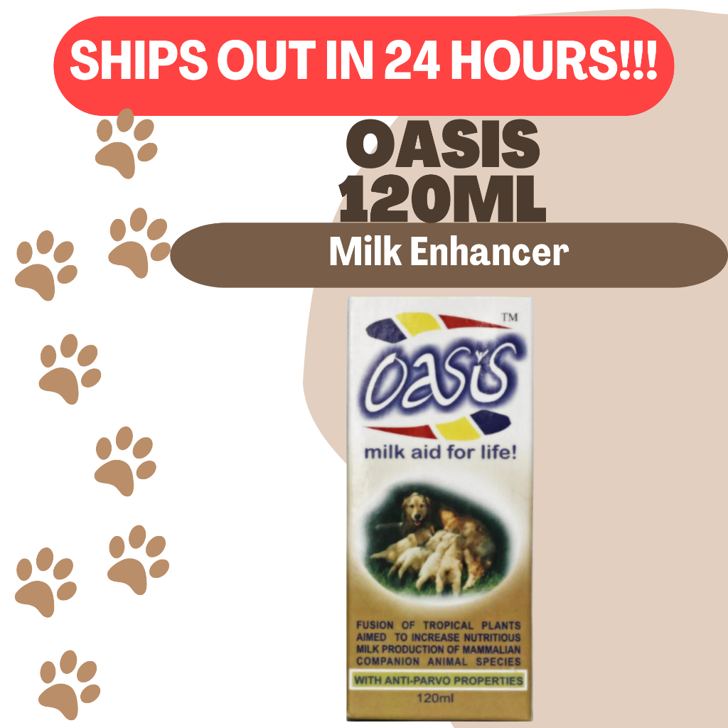 OASIS ANTI PARVO Milk Enhancer 120ml for Dogs and Cats Oasis Milk Aid ...