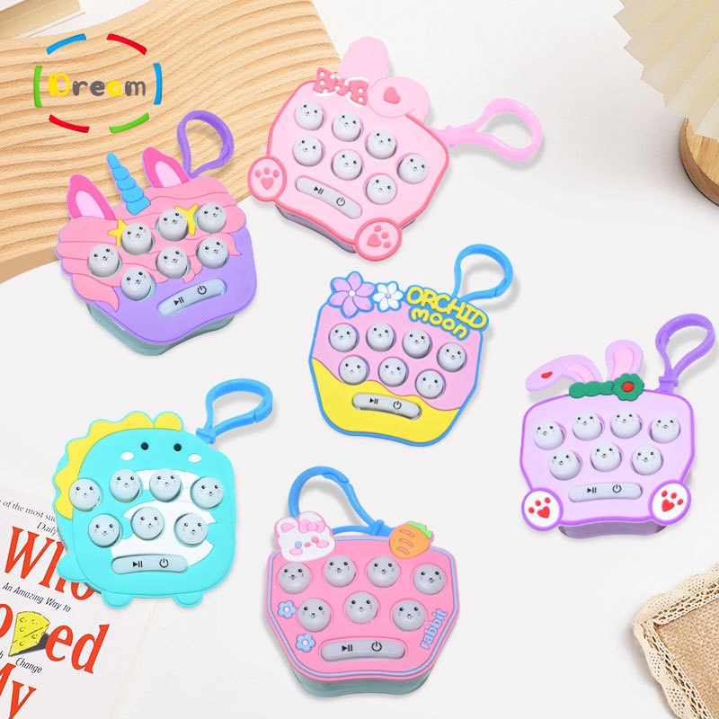 Mini Pop It Machine Game Electric Quick Push Game Educational Toys ...