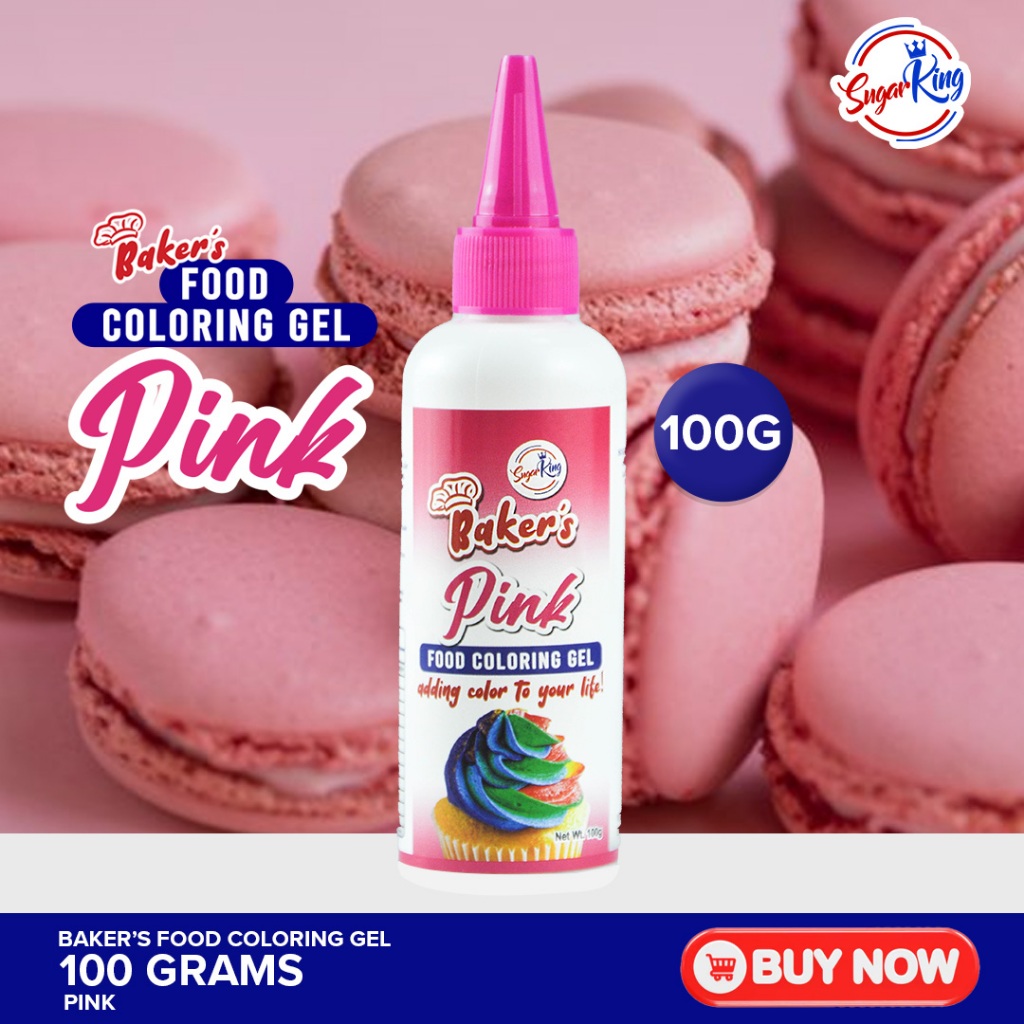 Sugar King Baker's PINK Food Coloring Gel 100g | Shopee Philippines